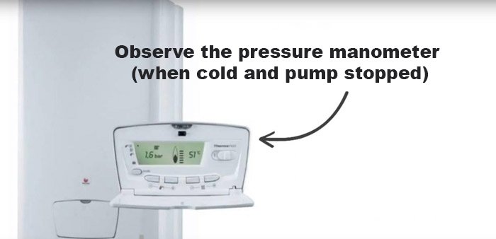 How to reduce boiler pressure (Saunier Duval)